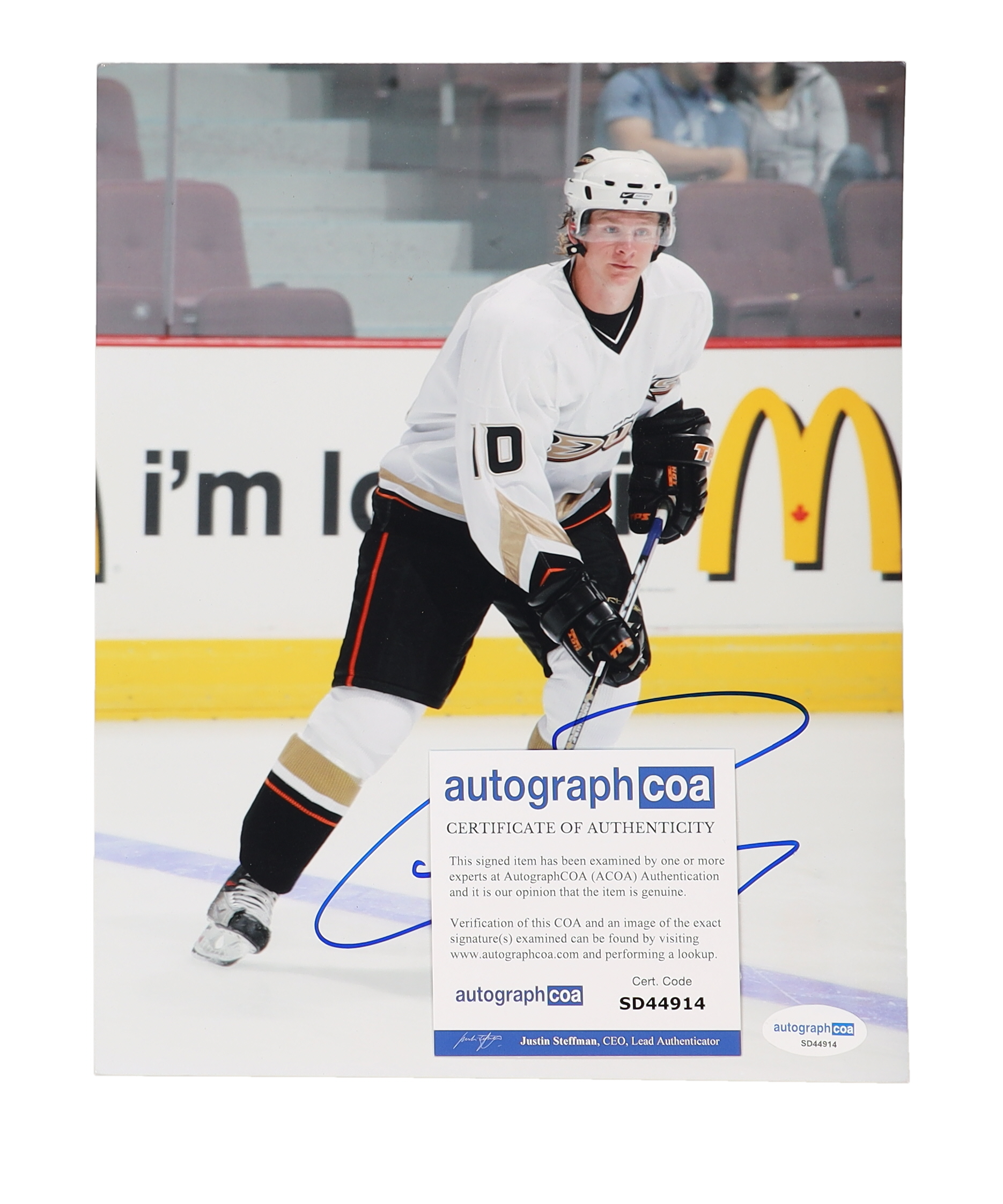 Corey Perry Signed Ducks 8x10 Photo (AutographCOA) | Pristine Auction