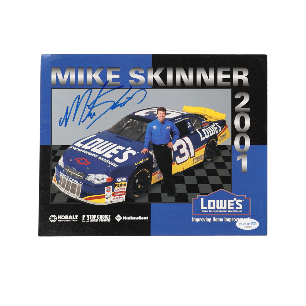 Mike Skinner Signed NASCAR 8x10 Photo (AutographCOA) | Pristine Auction