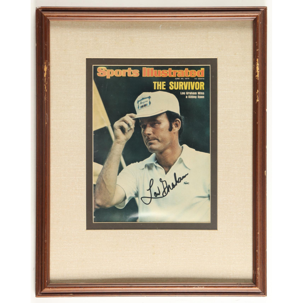 Lou Graham Signed Custom Framed 1975 Sports Illustrated Magazine ...
