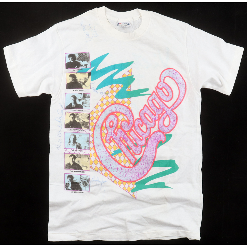 "Chicago: Victorious Tour 1988" T-Shirt Band-Signed by (5) with Robert ...