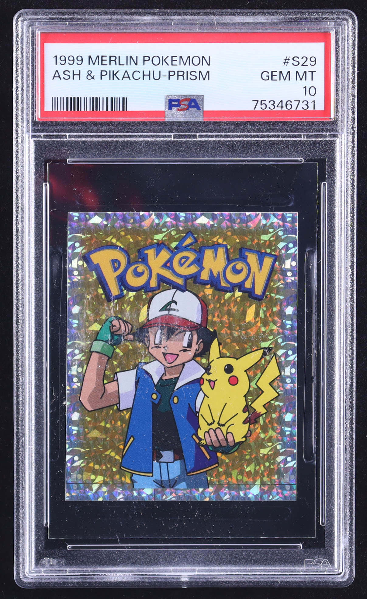 Ash & Pikachu 1999 Merlin Pokemon Album Stickers #S29 (PSA 10 ...