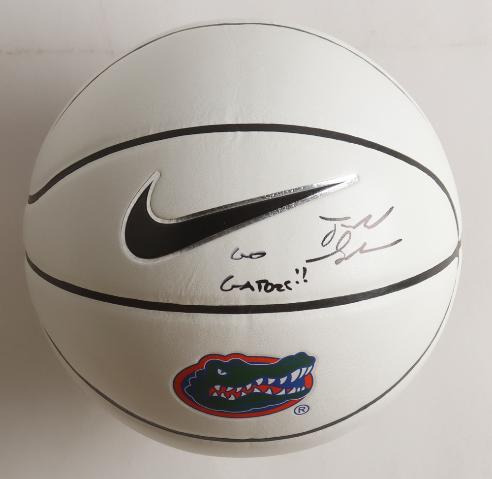 Todd Golden Signed Gators Logo Basketball Inscribed "Go Gators" (JSA ...