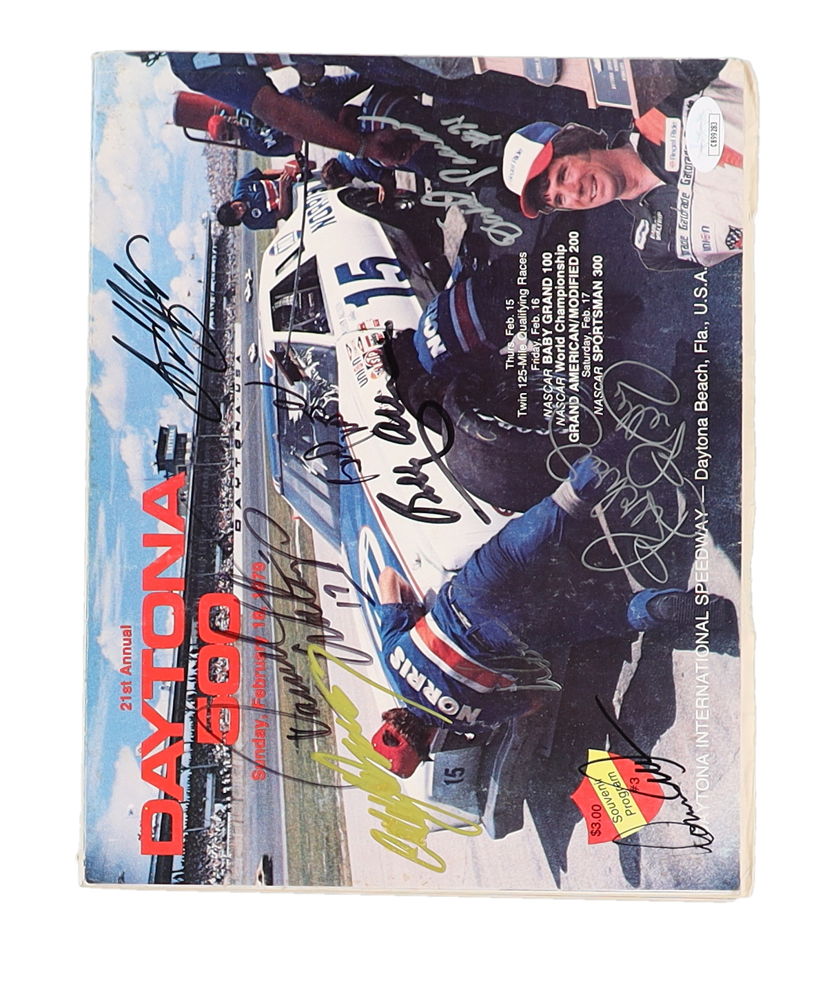 1979 21st Daytona 500 Official Race Program Signed By (8) With Richard ...