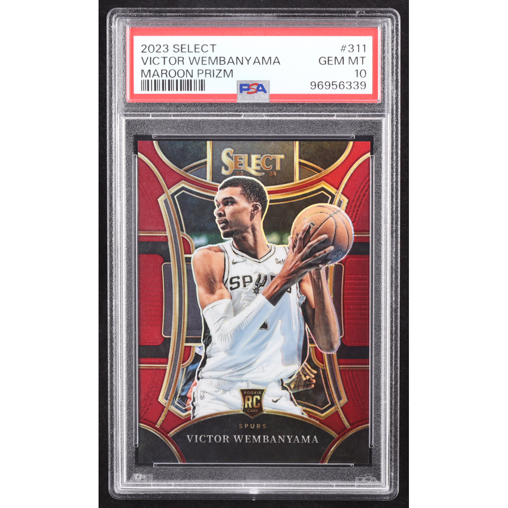 Victor Wembanyama 2023-24 Select Prizms Maroon #311 RC #003/175 (PSA 10 ...