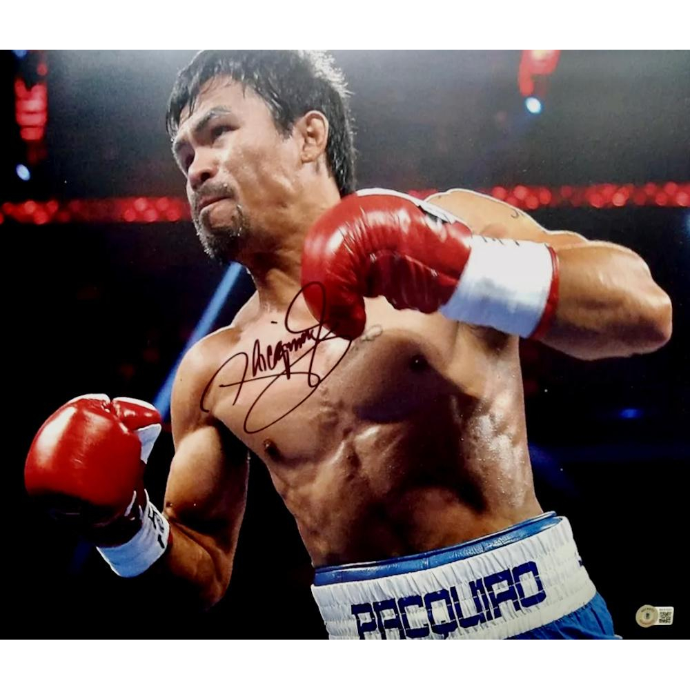 Manny Pacquiao Signed 16x20 Photo (Beckett) | Pristine Auction