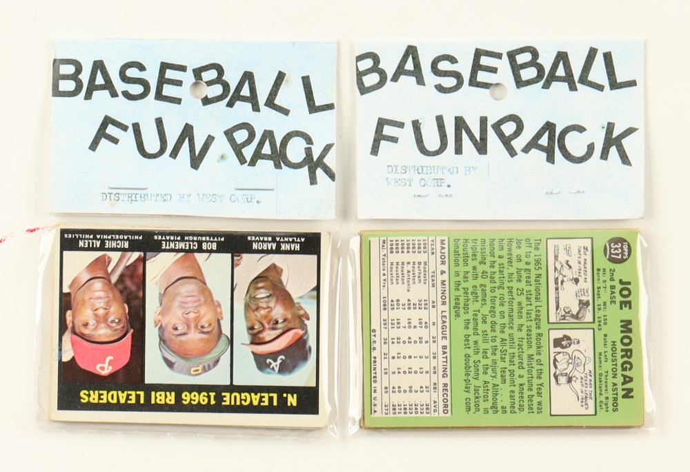 1967 Topps Baseball Cello Fun Pack Vending Box with (20) Packs ...