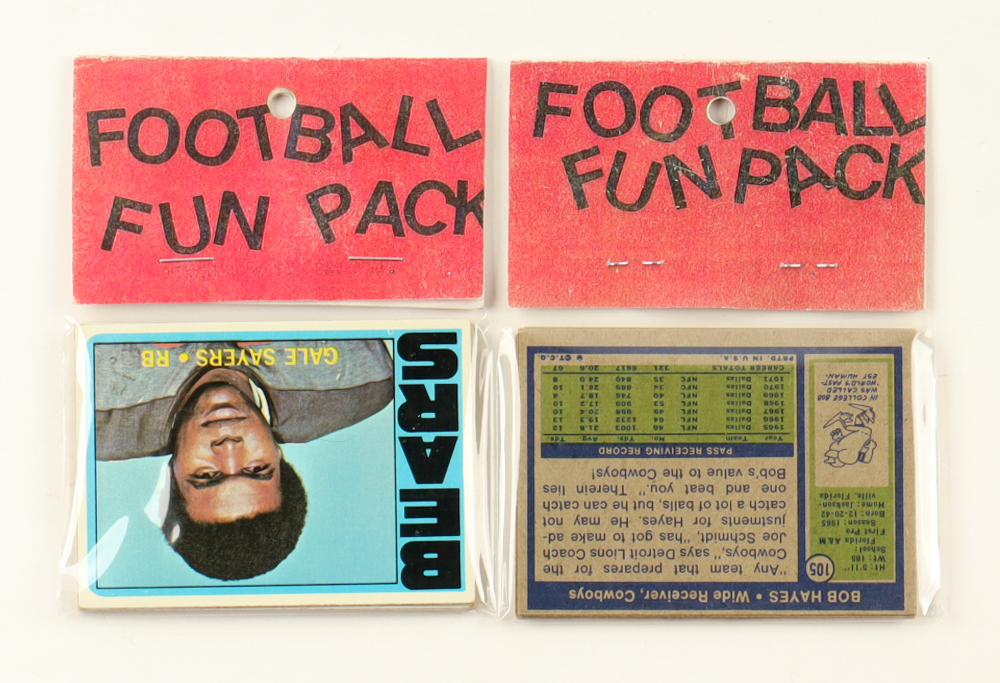 1972 Topps Football Card Fun Pack Box with (20) Packs | Pristine Auction