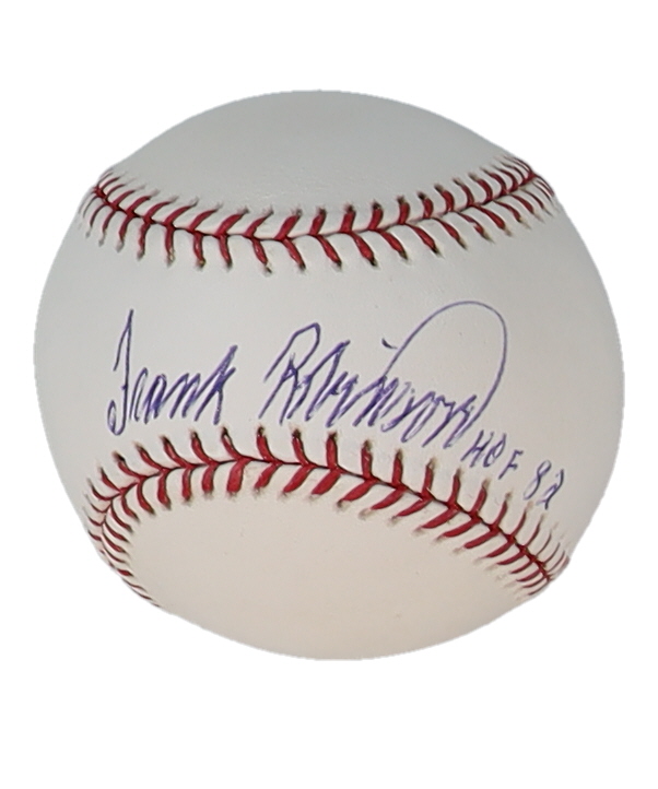 Frank Robinson Signed OML Baseball Inscribed "HOF 82" (JSA) | Pristine ...