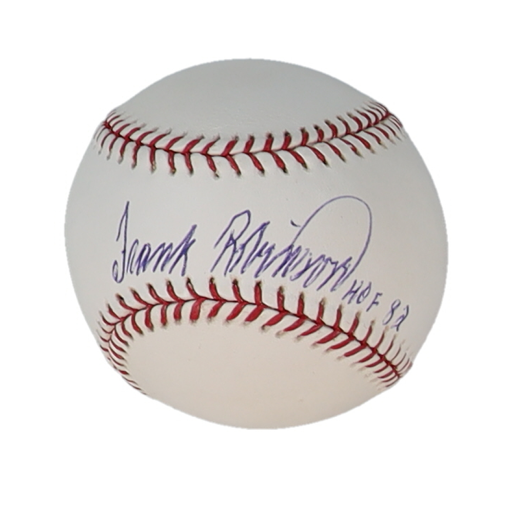 Frank Robinson Signed OML Baseball Inscribed "HOF 82" (JSA) | Pristine Auction