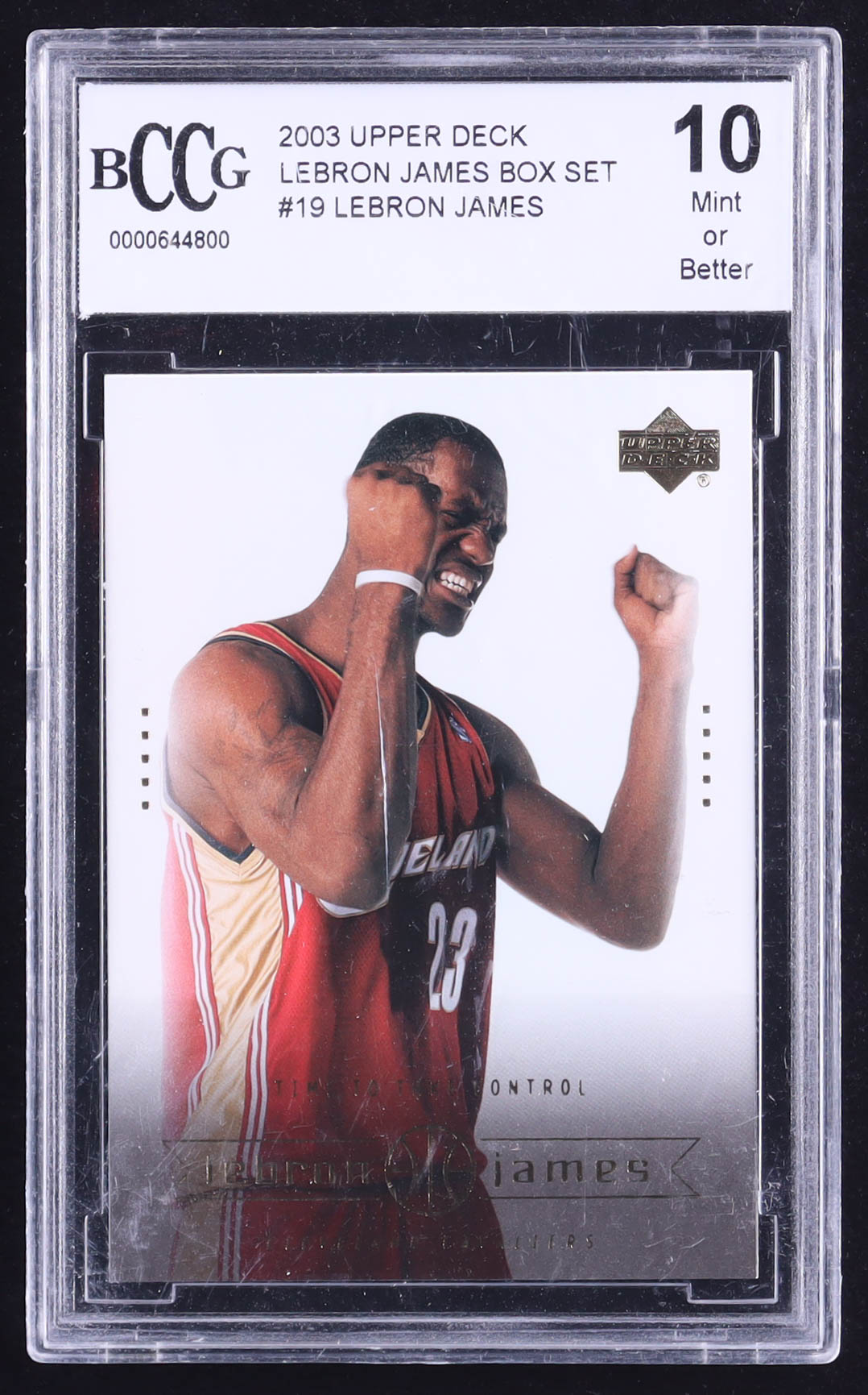 LeBron James 2003 Upper Deck LeBron James Box Set #19 RC / Time to Take ...