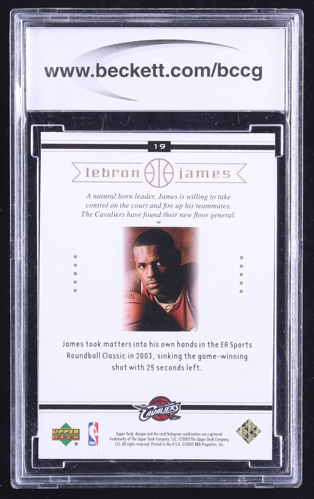 LeBron James 2003 Upper Deck LeBron James Box Set #19 RC / Time to Take ...