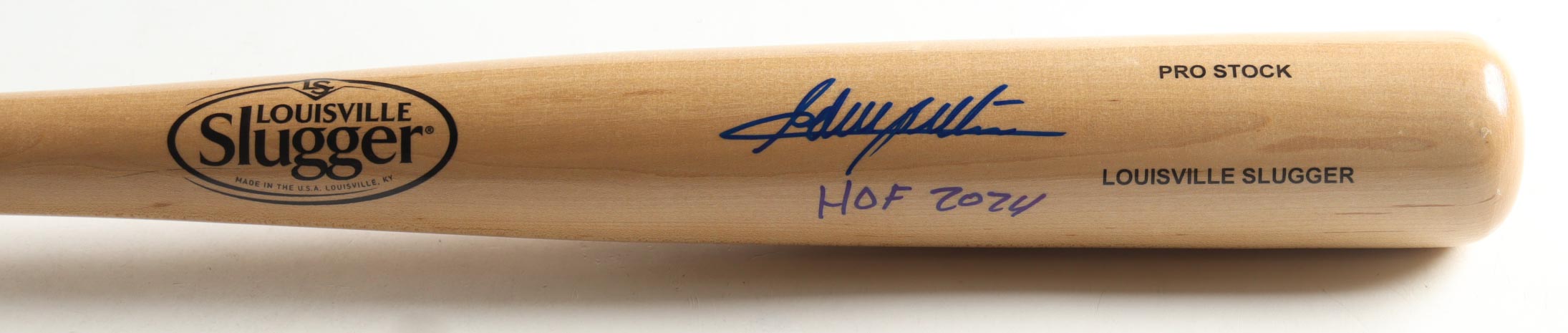 Adrian Beltre Signed Louisville Slugger Baseball Bat Inscribed "HOF ...