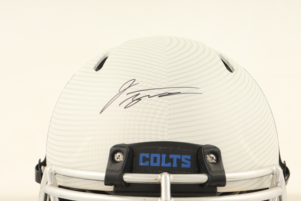 Jonathan Taylor Signed Colts Full-Size Authentic On-Field Hydro-Dipped ...