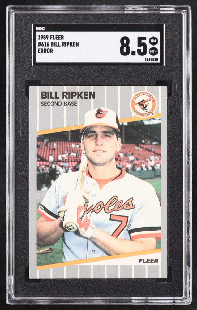 Billy Ripken 1989 Fleer #616 / F@#! FACE Error (SGC 8.5) | Pristine Auction