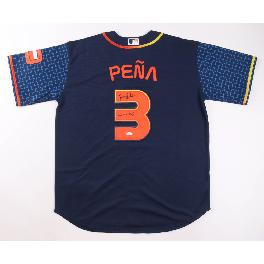 Jeremy Pena Signed Jersey Inscribed "22 WS MVP" (JSA) | Pristine Auction