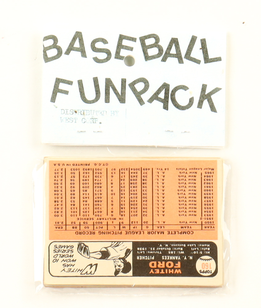 1966 Topps Baseball Card Fun Pack with (10) Cards | Pristine Auction