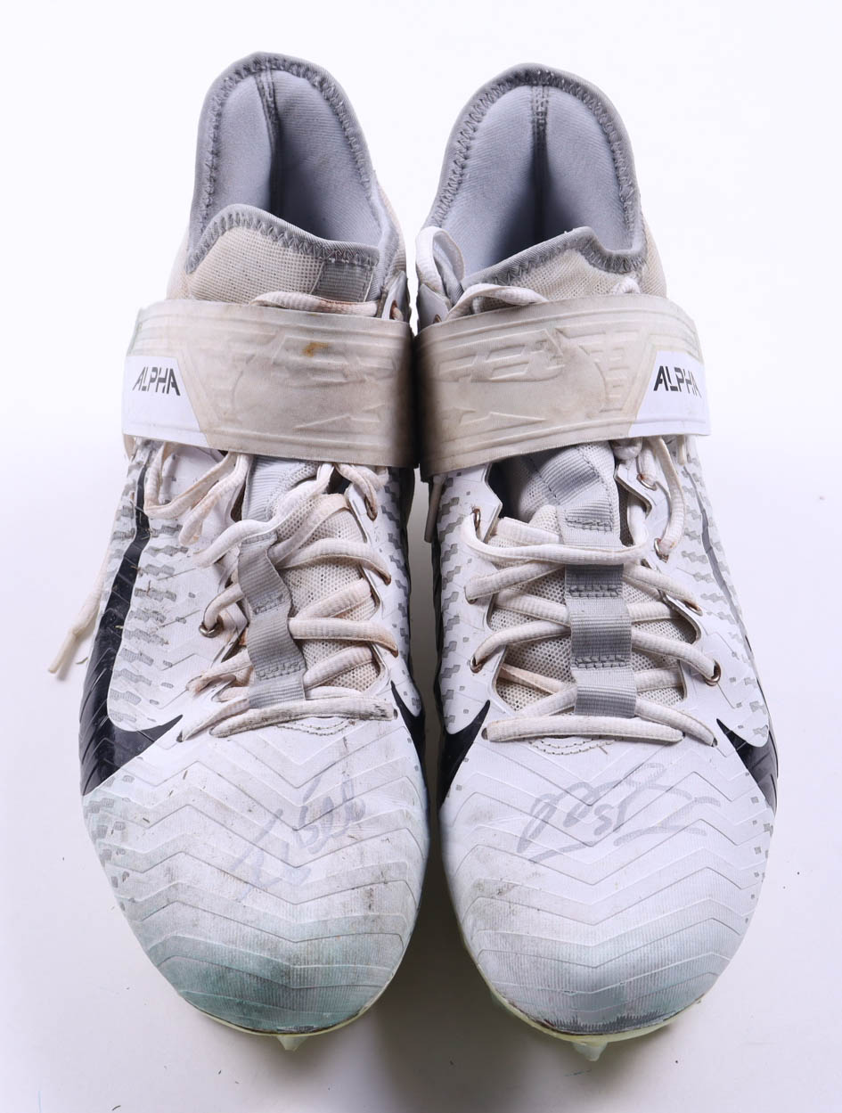 Tim Tebow Signed Personally Owned & Worn Pair Of Nike Football Cleats ...