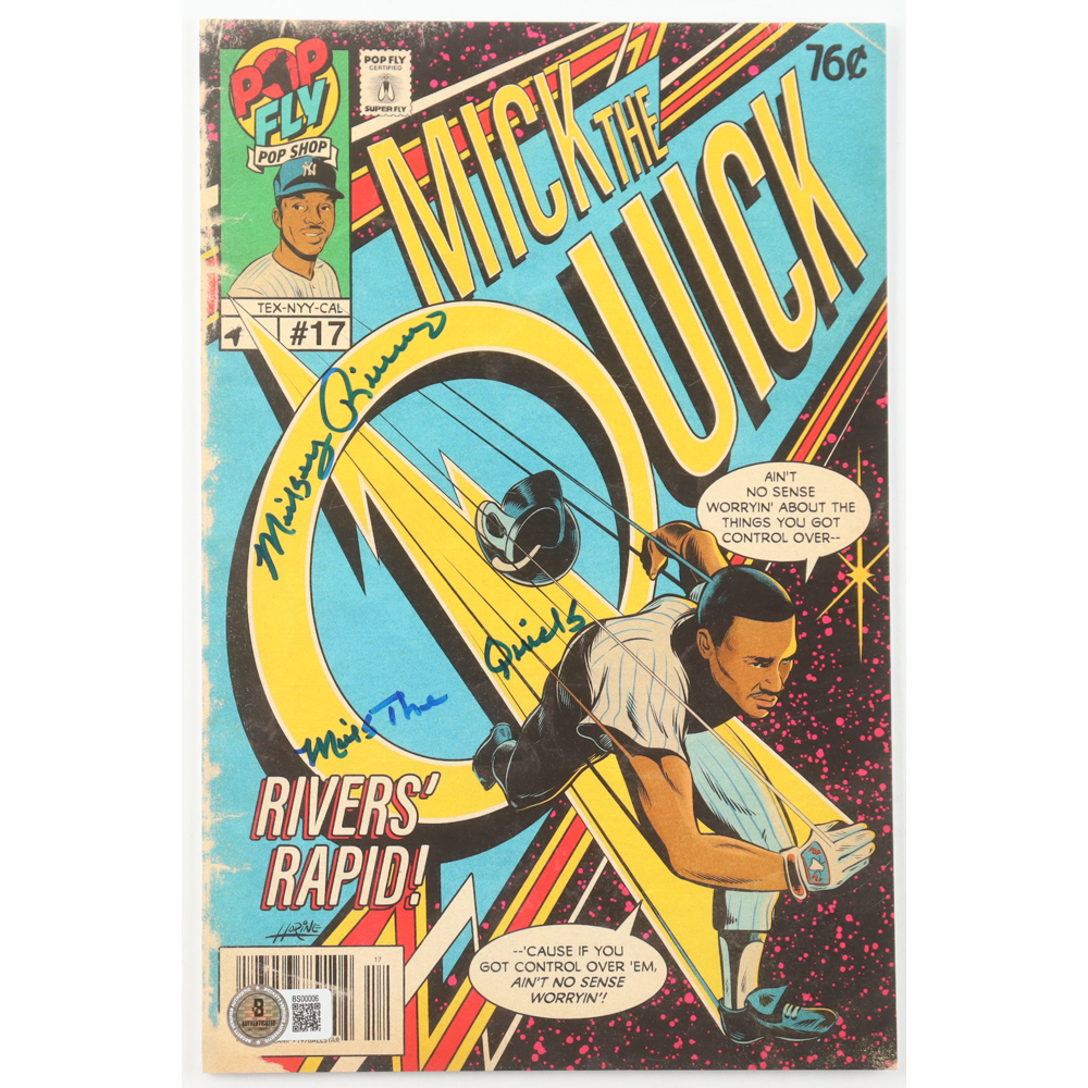 Mickey Rivers Signed LE 2023 "Mick The Quick" 7x10.5 Pop Fly Print ...