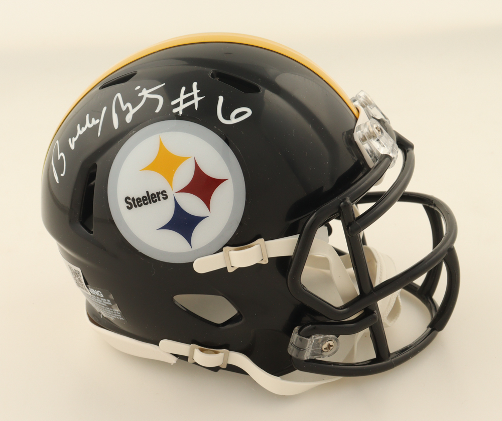 Walter "Bubby" Brister Signed Steelers Speed Mini Helmet (TSE ...