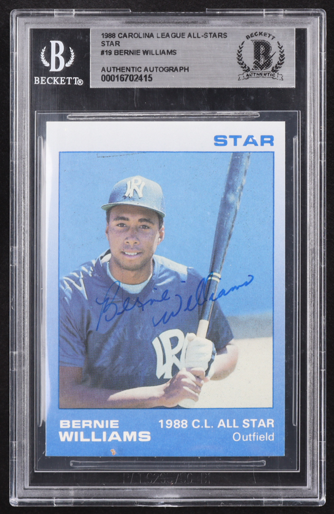 Bernie Williams 1988 Star Carolina League All Stars #19 (Beckett ...