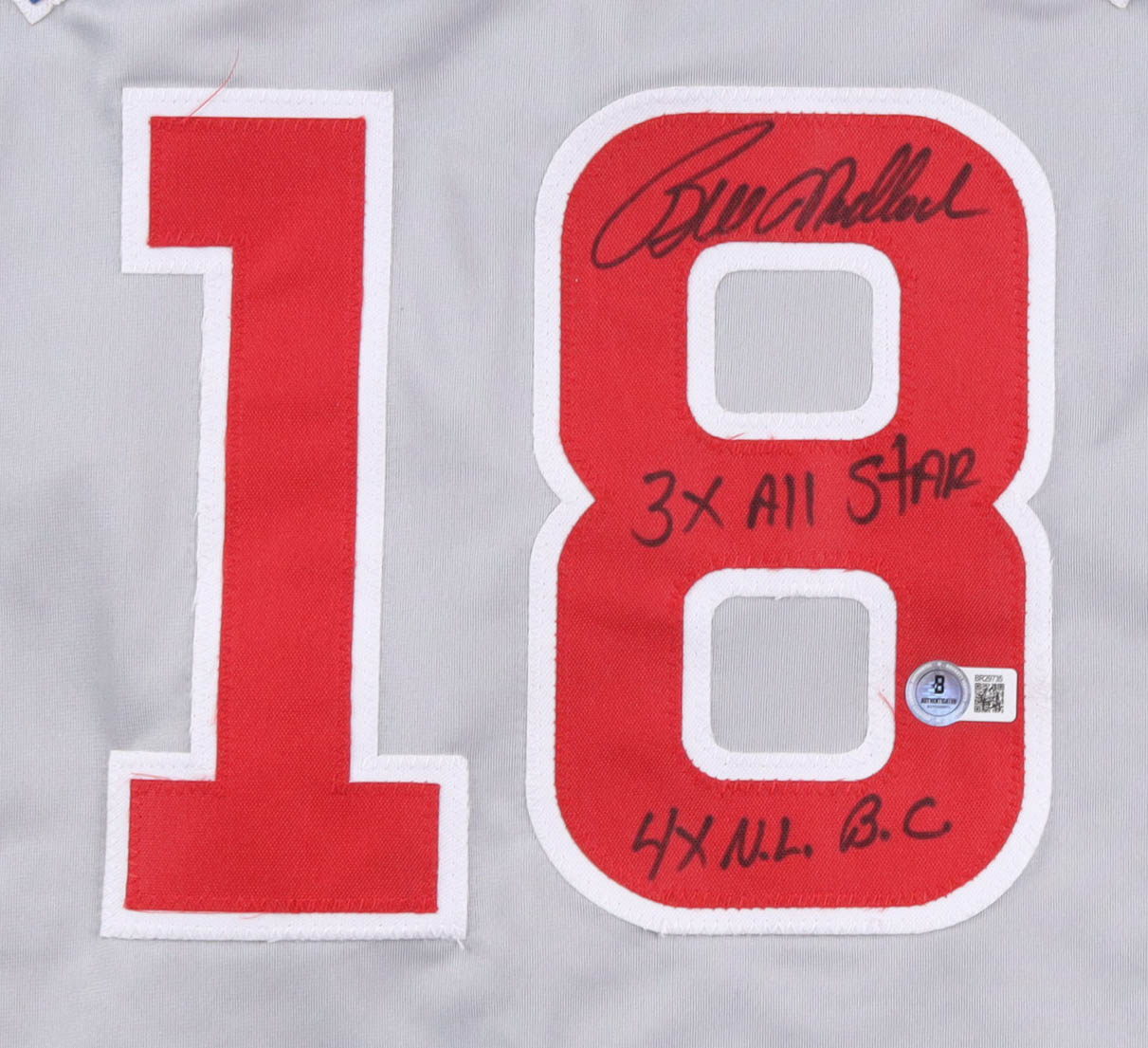 Bill Madlock Signed Jersey Inscribed "3x All Star" & "4x N.L. B.C ...