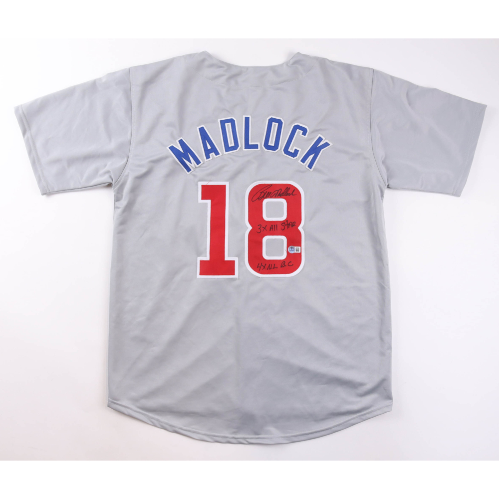 Bill Madlock Signed Jersey Inscribed "3x All Star" & "4x N.L. B.C ...