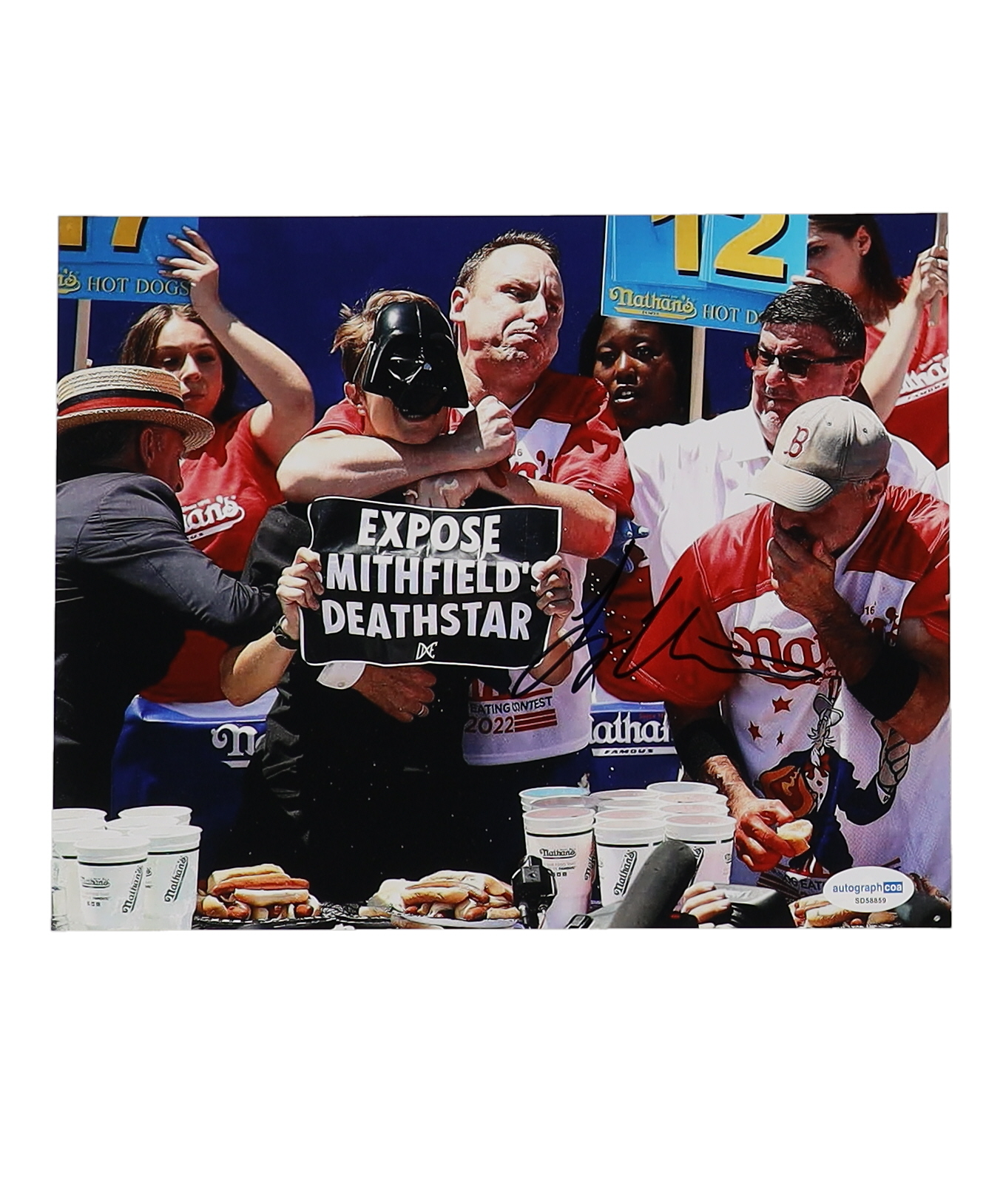 Joey Chestnut Signed 8x10 Photo (AutographCOA) | Pristine Auction