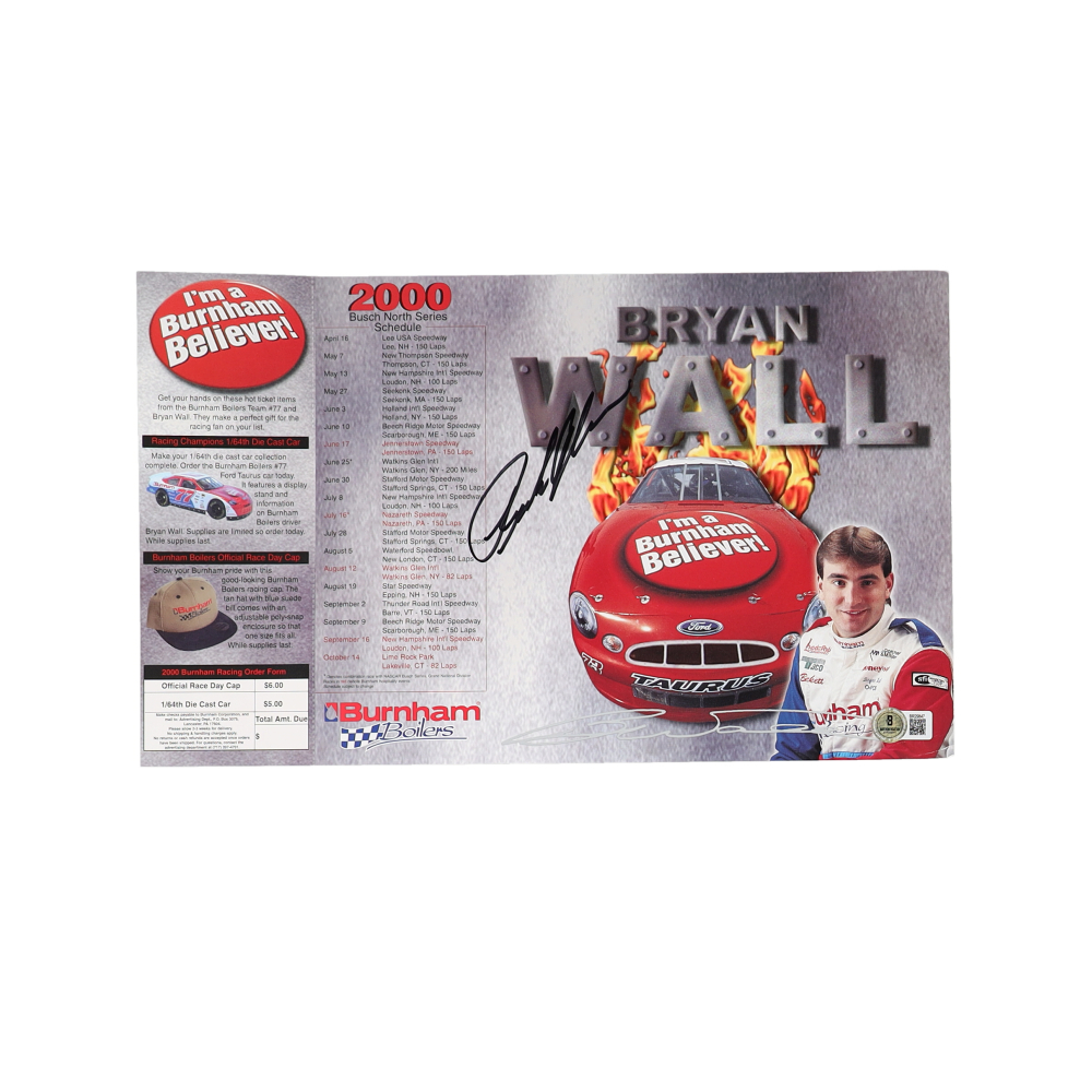 Bryan Wall Signed NASCAR 8.5x11 Photo (Beckett) | Pristine Auction