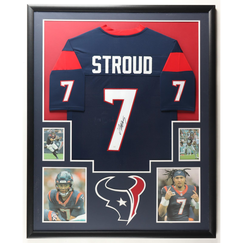 C. J. Stroud Signed Custom Framed Jersey Display (JSA) | Pristine Auction