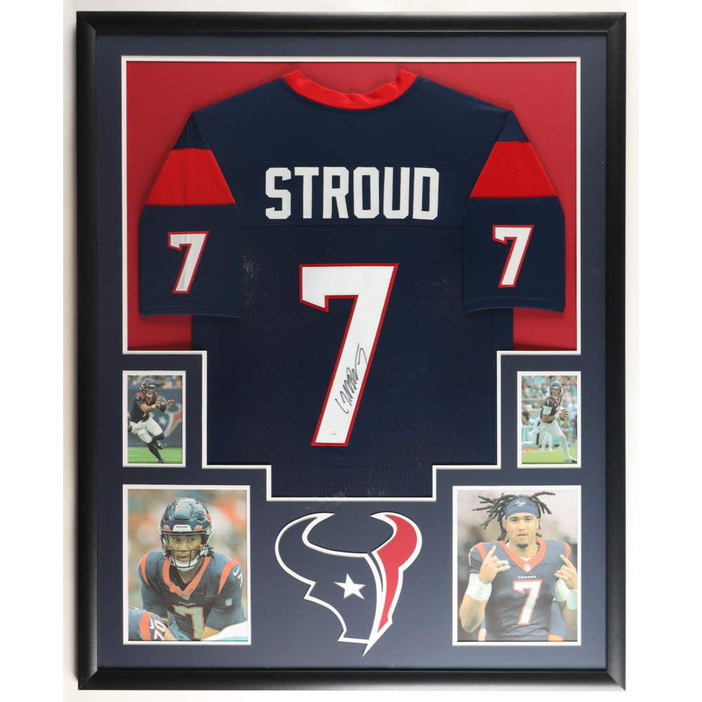 C. J. Stroud Signed Custom Framed Jersey Display (JSA) | Pristine Auction