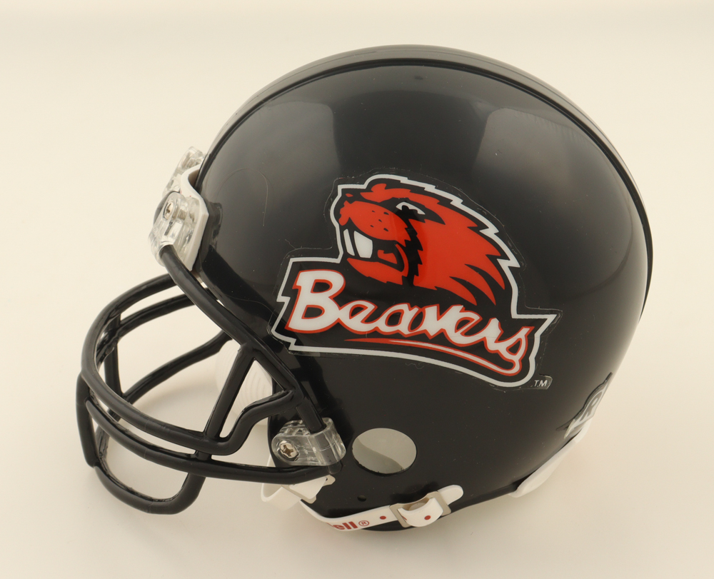 Chad Johnson Signed Oregon State Beavers Mini Helmet (Beckett ...