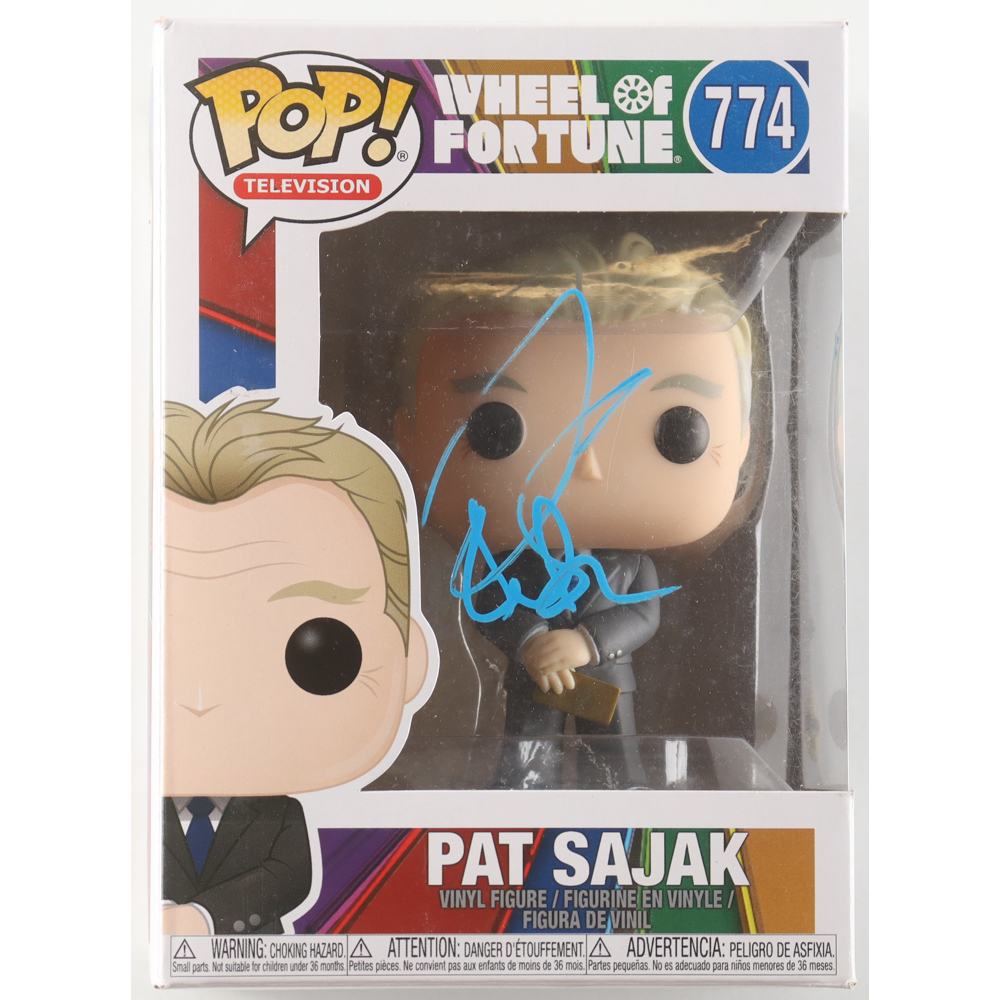 Pat Sajak Signed "Wheel of Fortune" #774 Funko Pop! Vinyl Figure ...