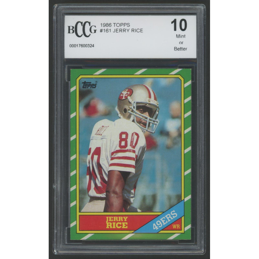 Jerry Rice 1986 Topps #161 RC (BCCG 10) | Pristine Auction