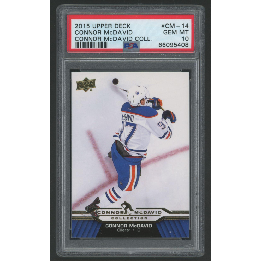 Connor McDavid 2015-16 Upper Deck Connor McDavid Collection #14 (PSA 10 ...