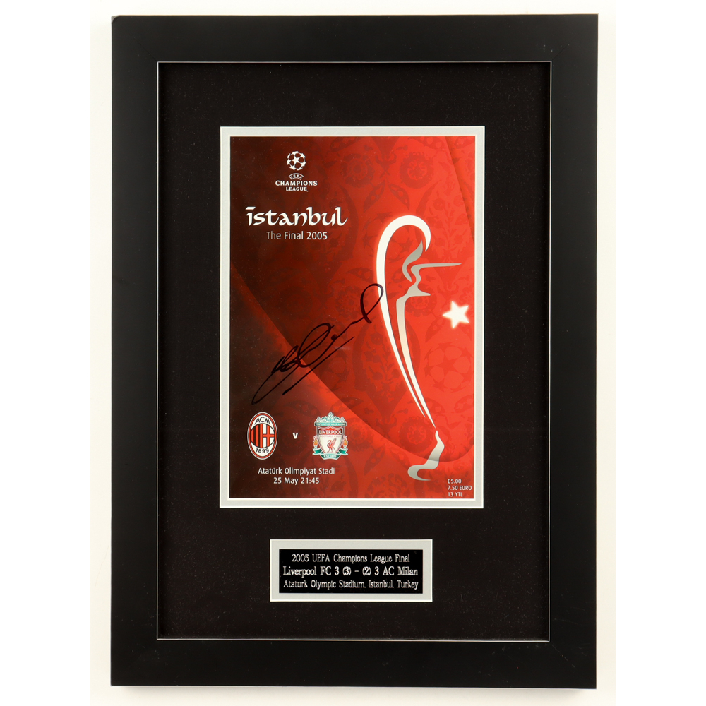 Steven Gerrard Signed 2005 "Istanbul The Final" UEFA Champions League ...
