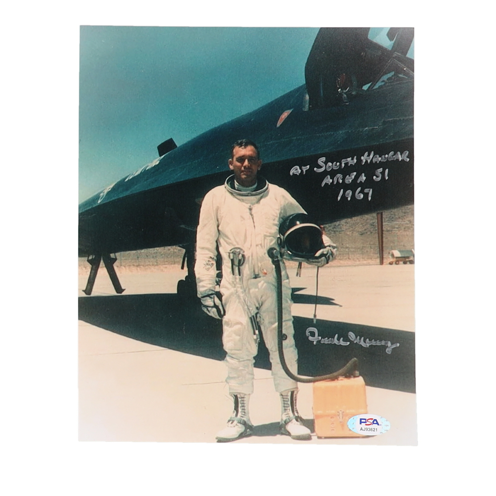 Frank Murray Signed 8x10 Photo Inscribed "At South Hangar Area 51 1967 ...