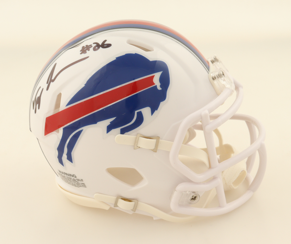 Ty Johnson Signed Bills Speed Mini Helmet (TSE) | Pristine Auction