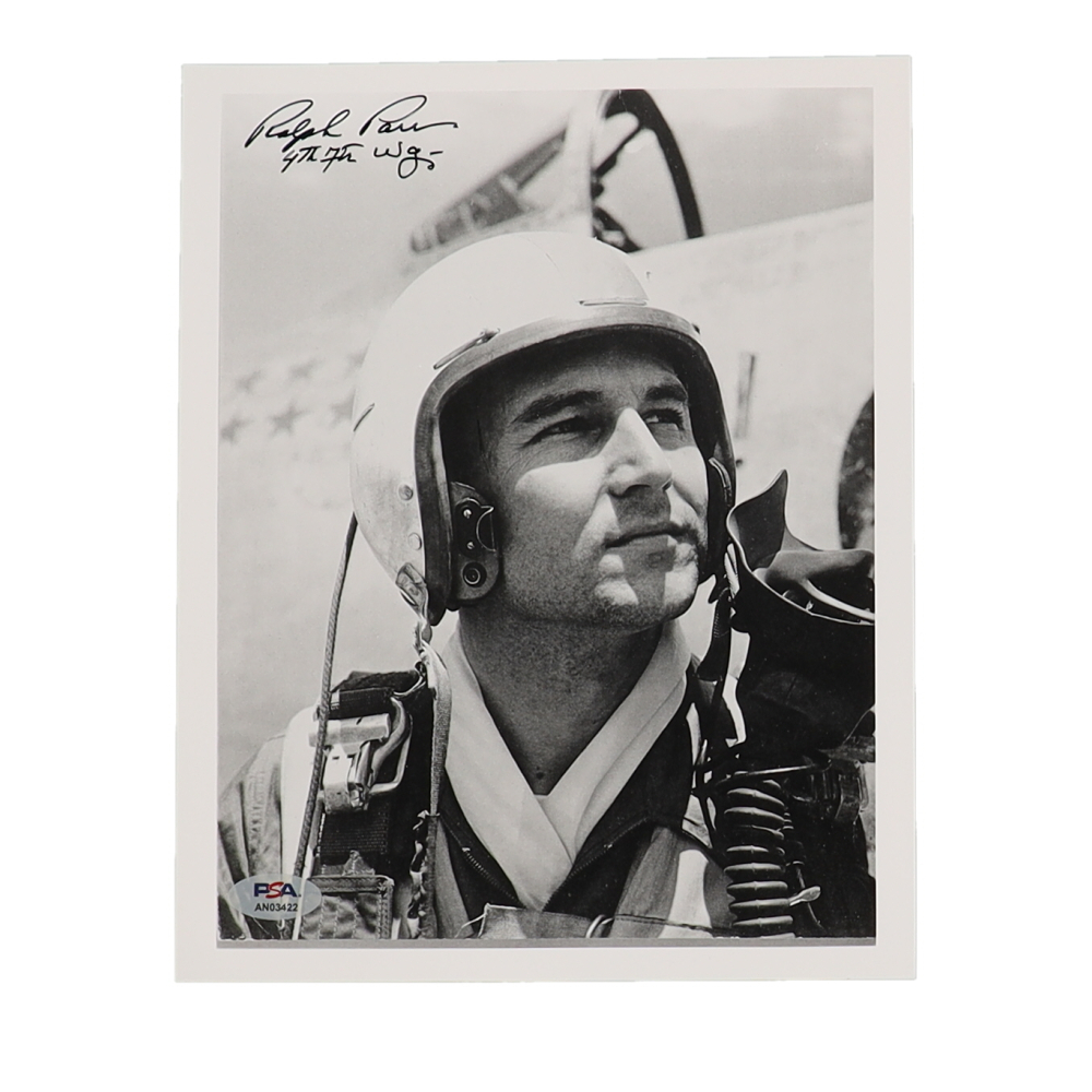 Ralph Parr Signed 8x10 Photo Korean War F-86 Sabre Ace 10 Victories ...