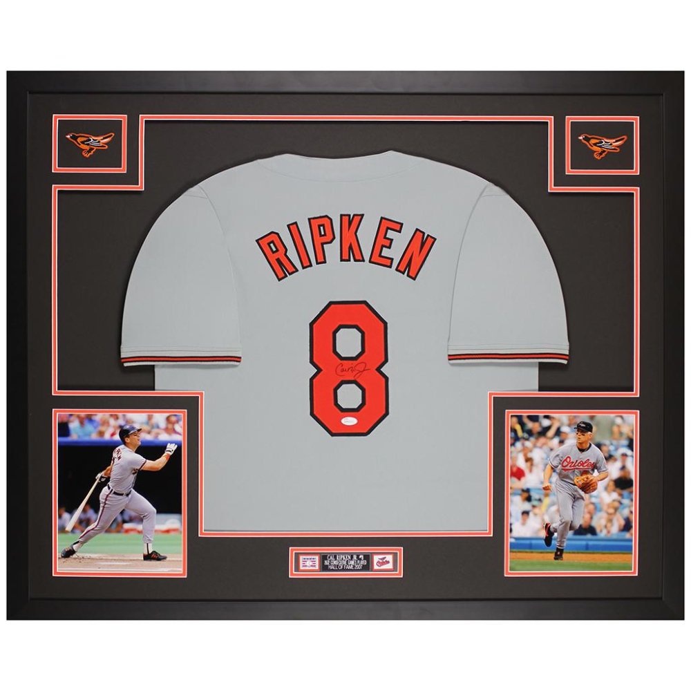Cal Ripken Jr. Signed Custom Framed Jersey Display (JSA) | Pristine Auction
