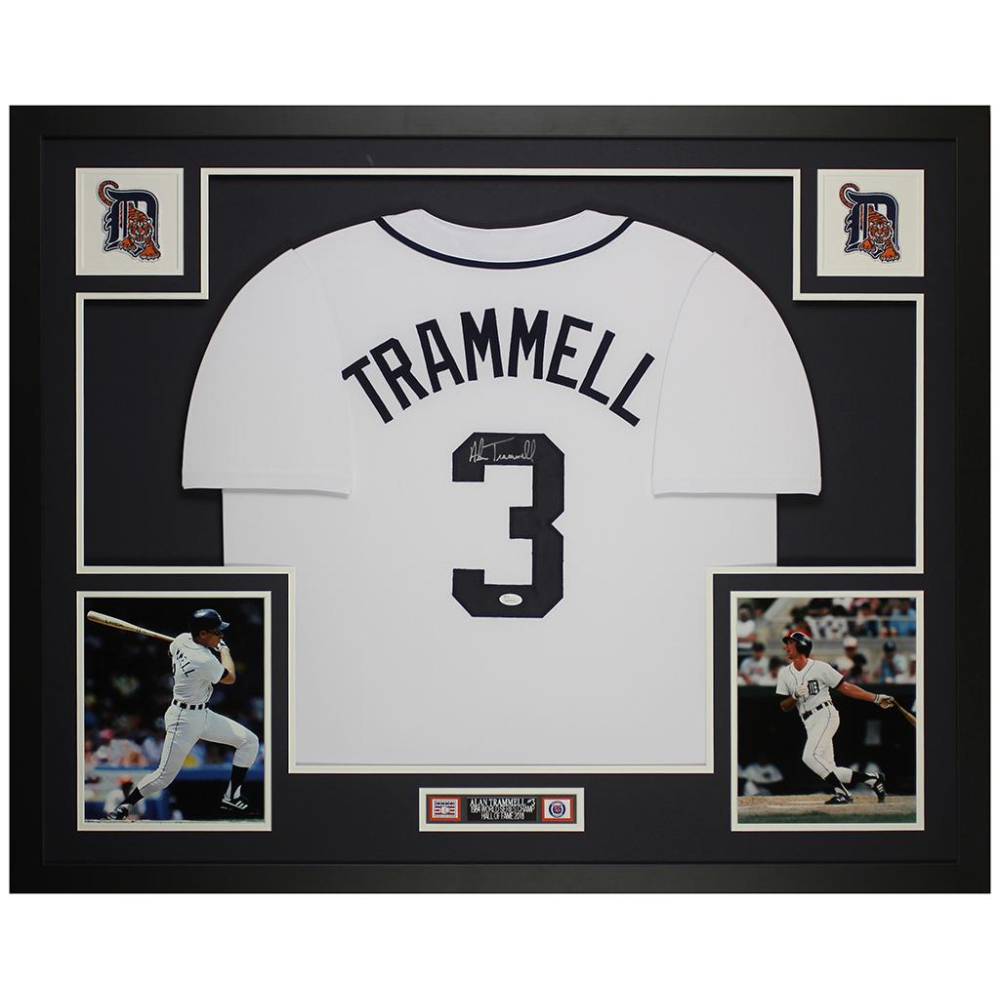 Alan Trammell Signed Custom Framed Jersey Display (Beckett) | Pristine ...