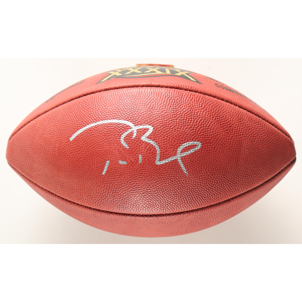 Tom Brady Signed Official Super Bowl XXXIX Logo NFL Game Ball (Fanatics ...