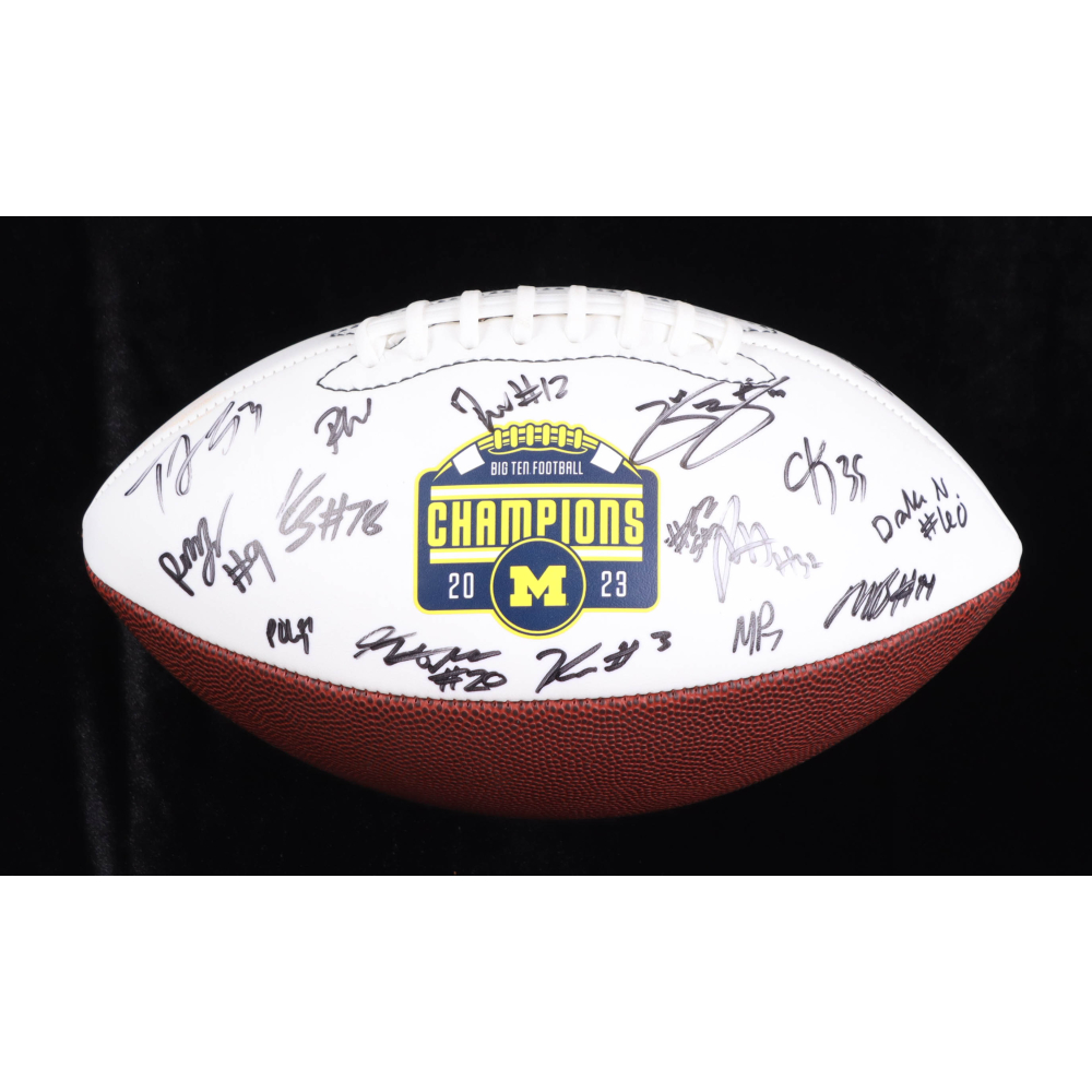 2023 Michigan Wolverines Big 10 Champs Commemorative Football Team ...