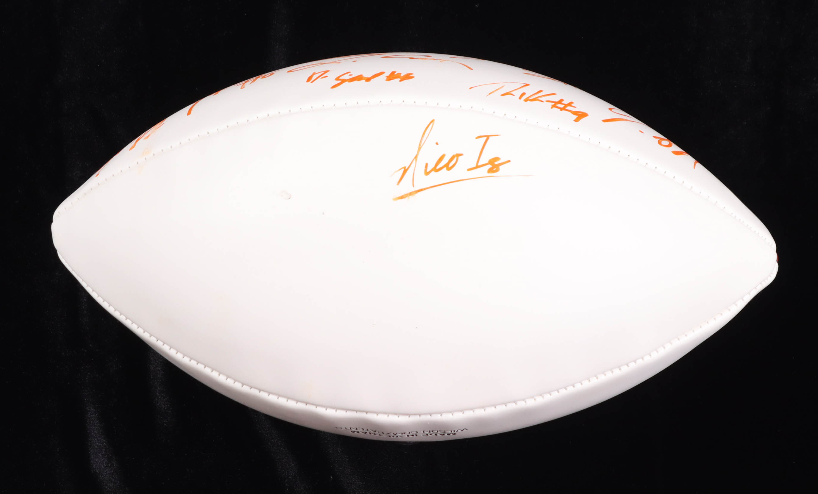 Tennessee Volunteers NCAA Logo Football Signed By Offense Team (14 ...