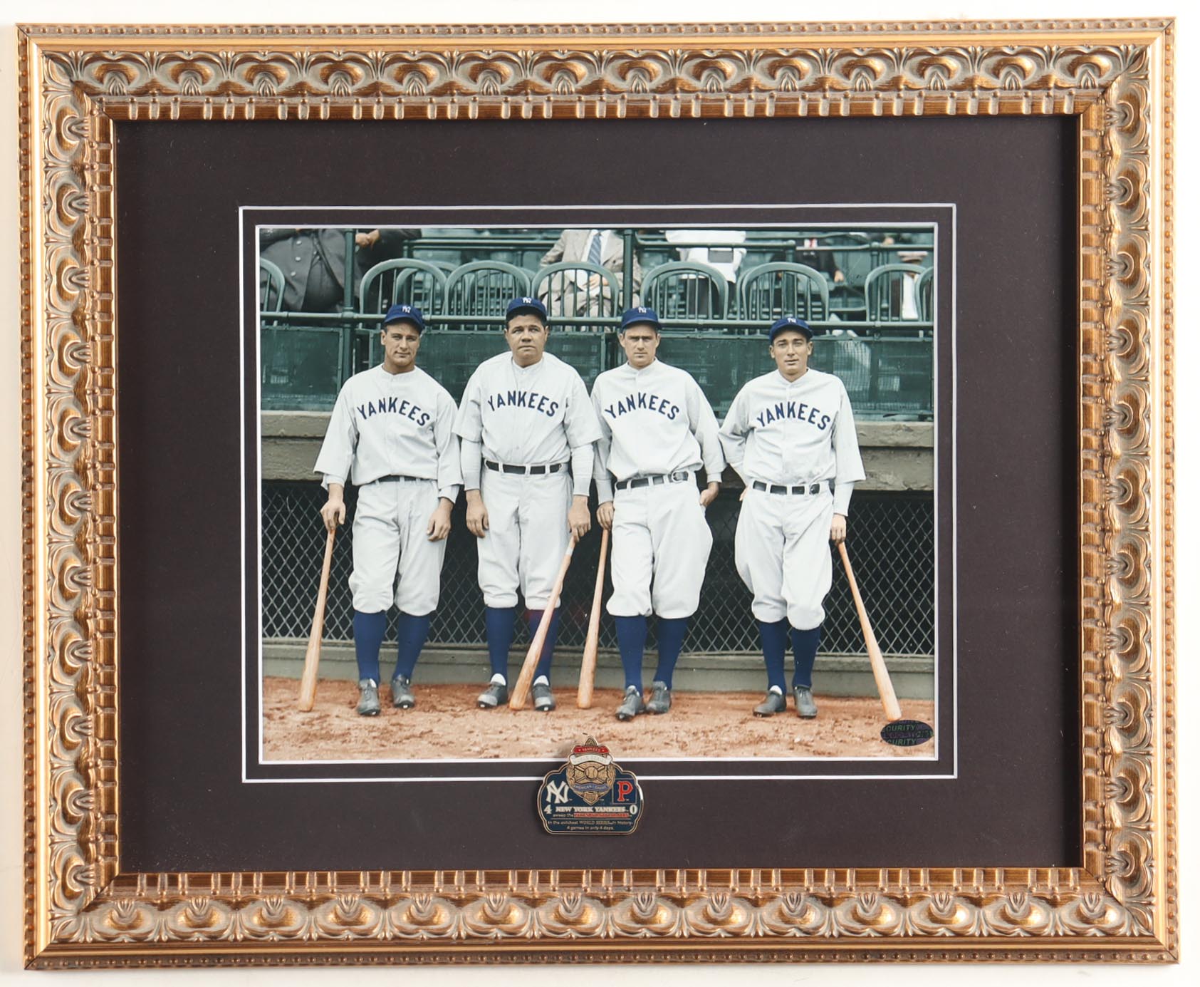 New York Yankees "Murderer's Row" Custom Framed Colorized Art Print ...