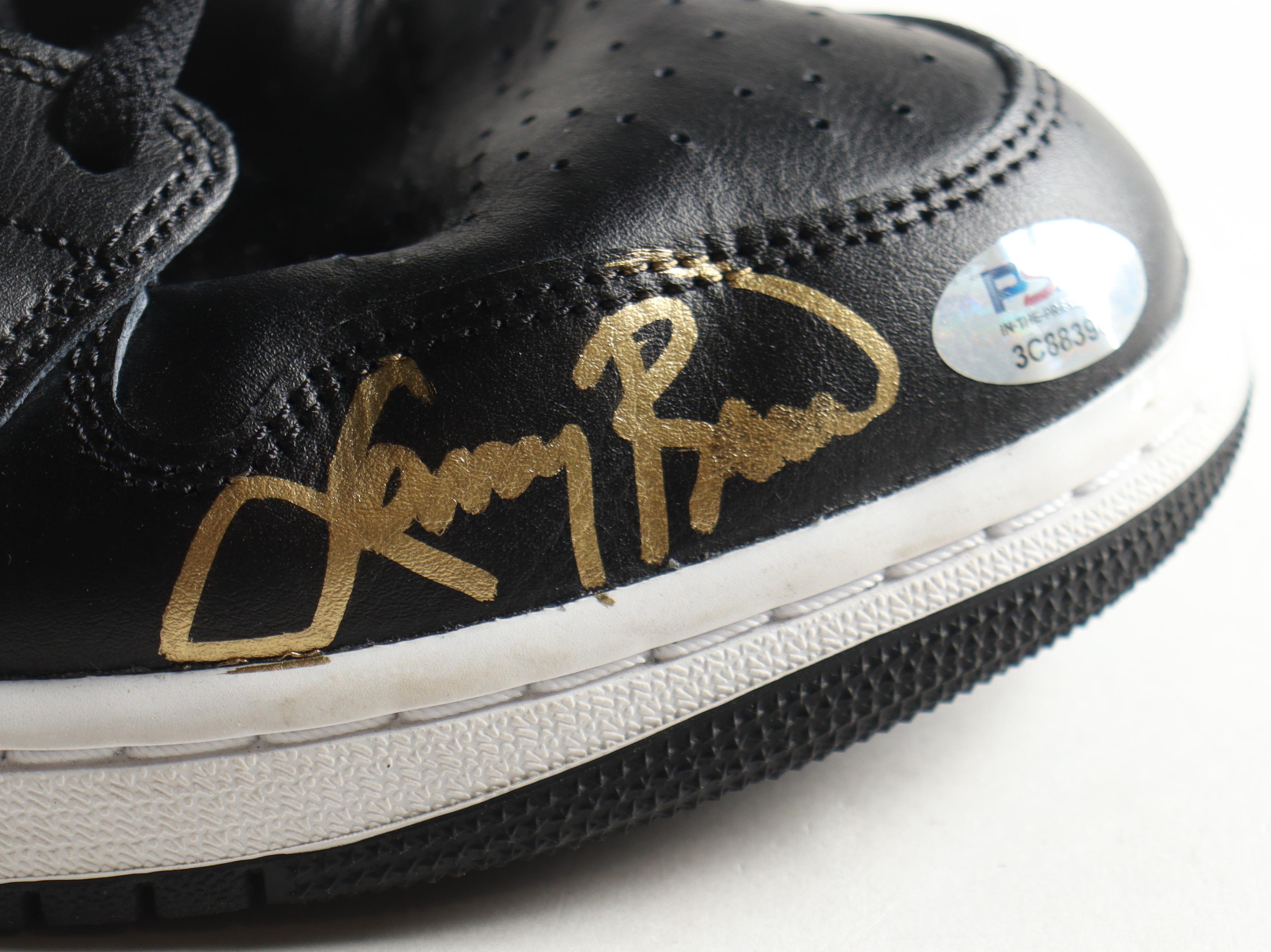 Magic Johnson & Larry Bird Signed Set of (2) Nike Jordan Basketball ...