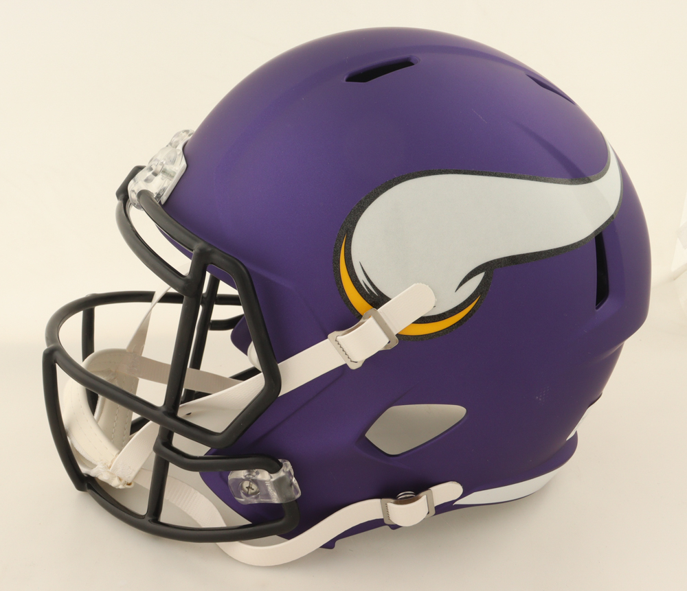 Jordan Addison Signed Vikings Full-Size Speed Helmet (Beckett ...