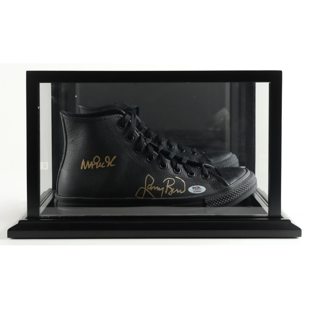 Magic Johnson & Larry Bird Signed Vintage Converse All Star Shoe With ...