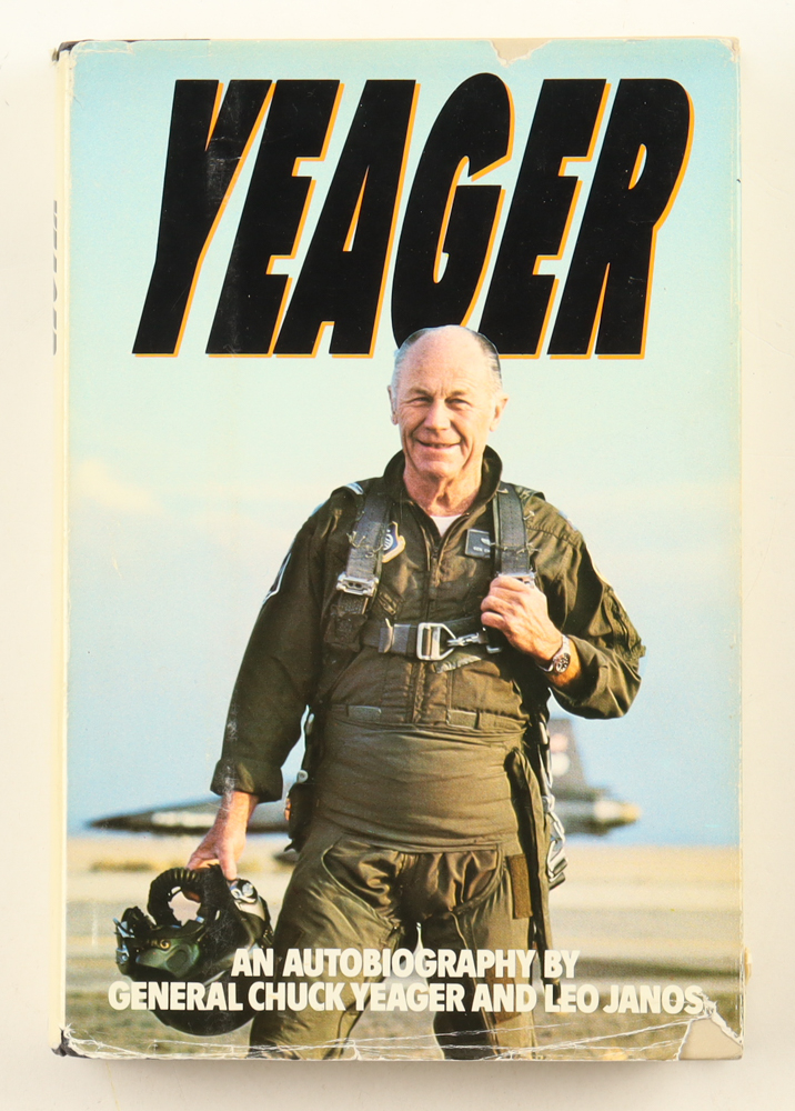 Chuck Yeager Signed "Yeager" Hardcover Book (Beckett) | Pristine Auction