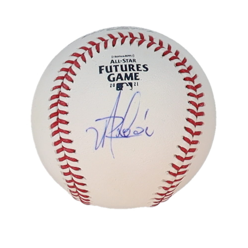 Pedro Leon Signed OML 2021 All-Star Futures Game Logo Baseball (JSA ...