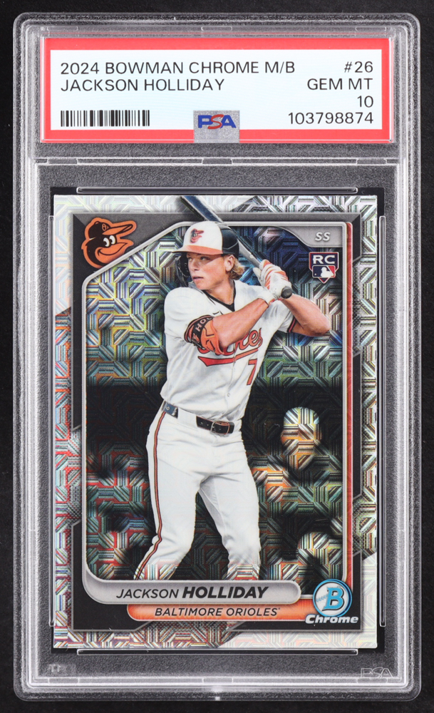 Jackson Holliday 2024 Bowman Chrome Mega Box #26 RC (PSA 10) | Pristine ...